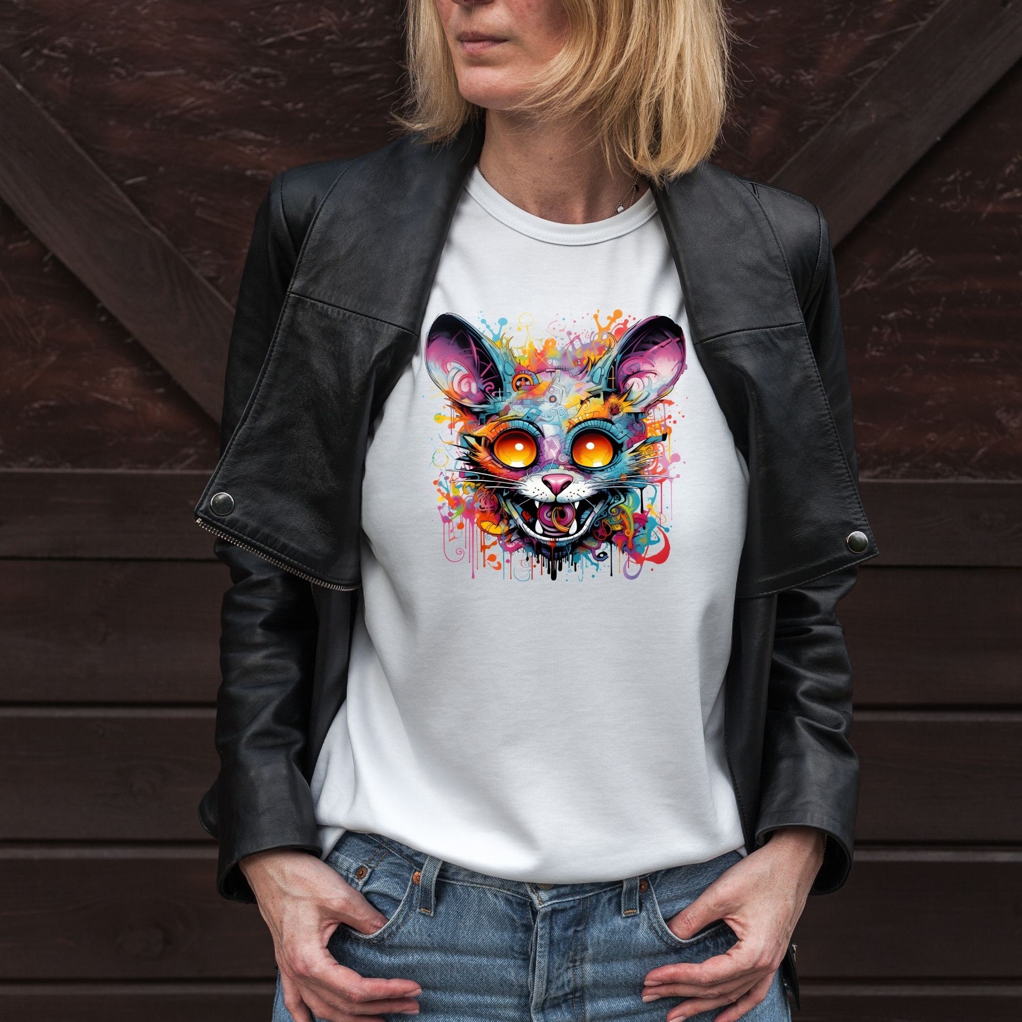 Colorful Mouse Png,vibrant Mouse Illustration,multicolored Mouse Design ...