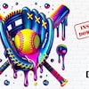 Bling Drippy Ball|softball Dripping Pink Coquette Bow| Sideline Sister ...
