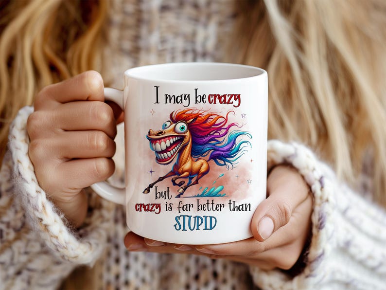 Funny Crazy Horse PNG: Sassy Farm Animal Clipart (digital Download) - Etsy