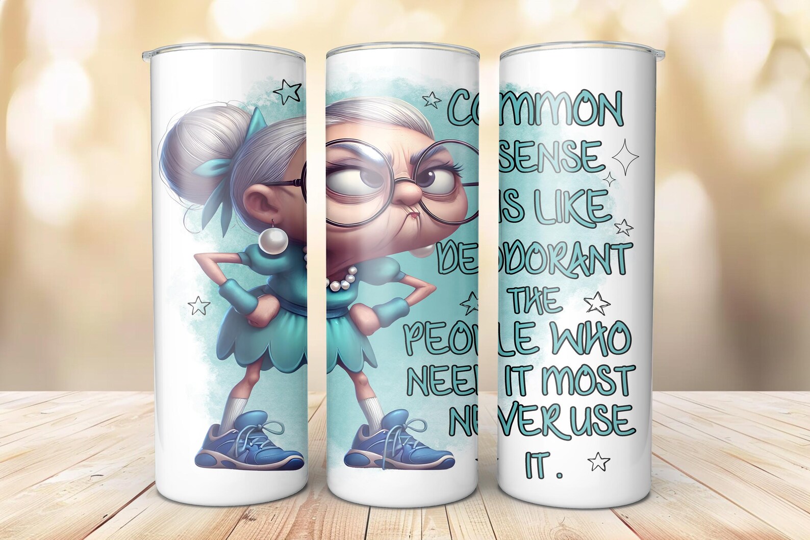 Funny Old Lady Sarcastic Quote PNG: Deodorant Humor (digital Download ...