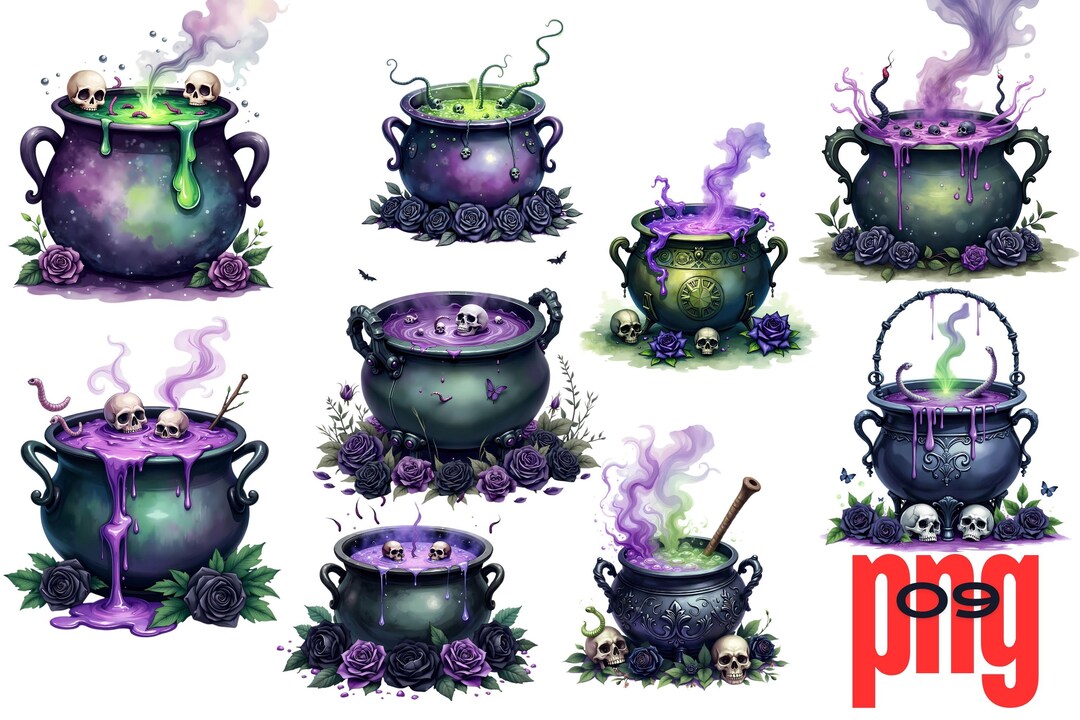 Magical Cauldron Halloween Bundle,halloween Cauldron Designs,magic ...