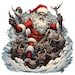 Evil Santa Claus Png,sinister Santa Png,dark Christmas Santa Graphics ...