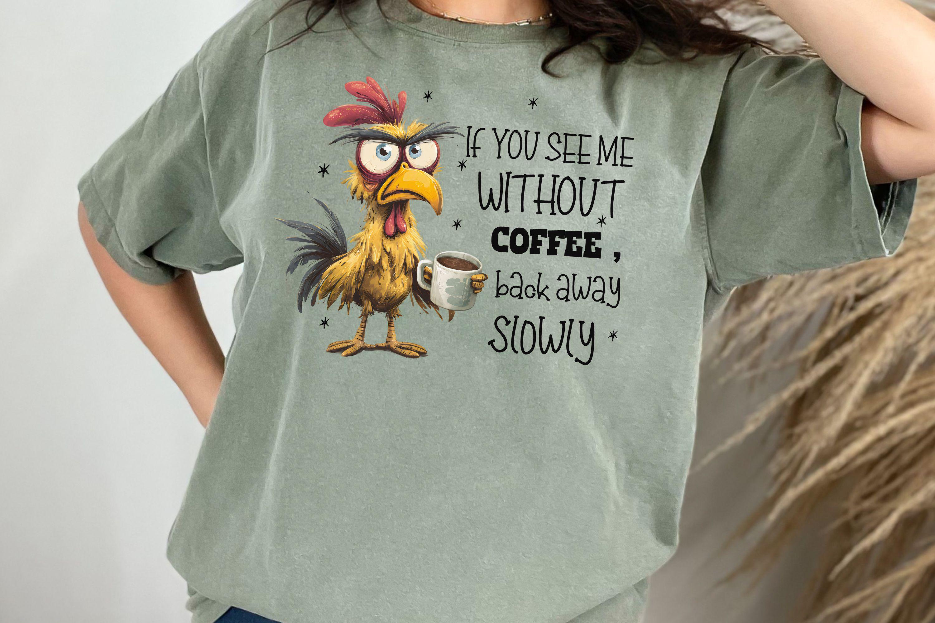 Grumpy Coffee Chicken PNG: Funny Sarcastic Design (digital Download) - Etsy