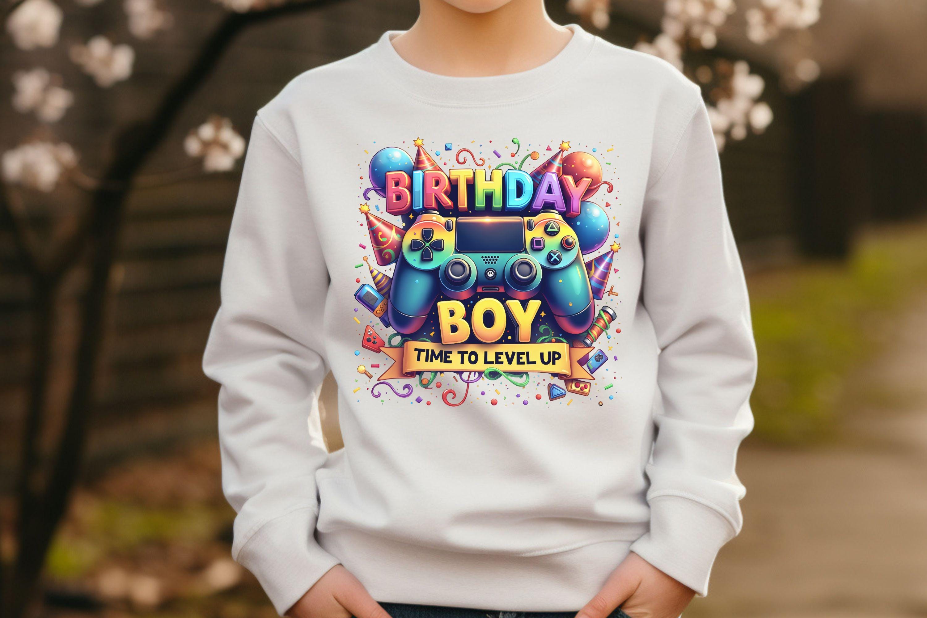 Gamer Birthday PNG: Level up Controller, Boy Video Game Design (digital ...