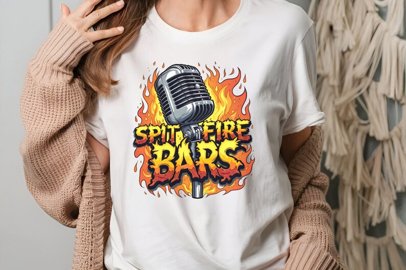 Spit Fire Bars PNG: Rap Microphone Clipart (digital Download) - Etsy