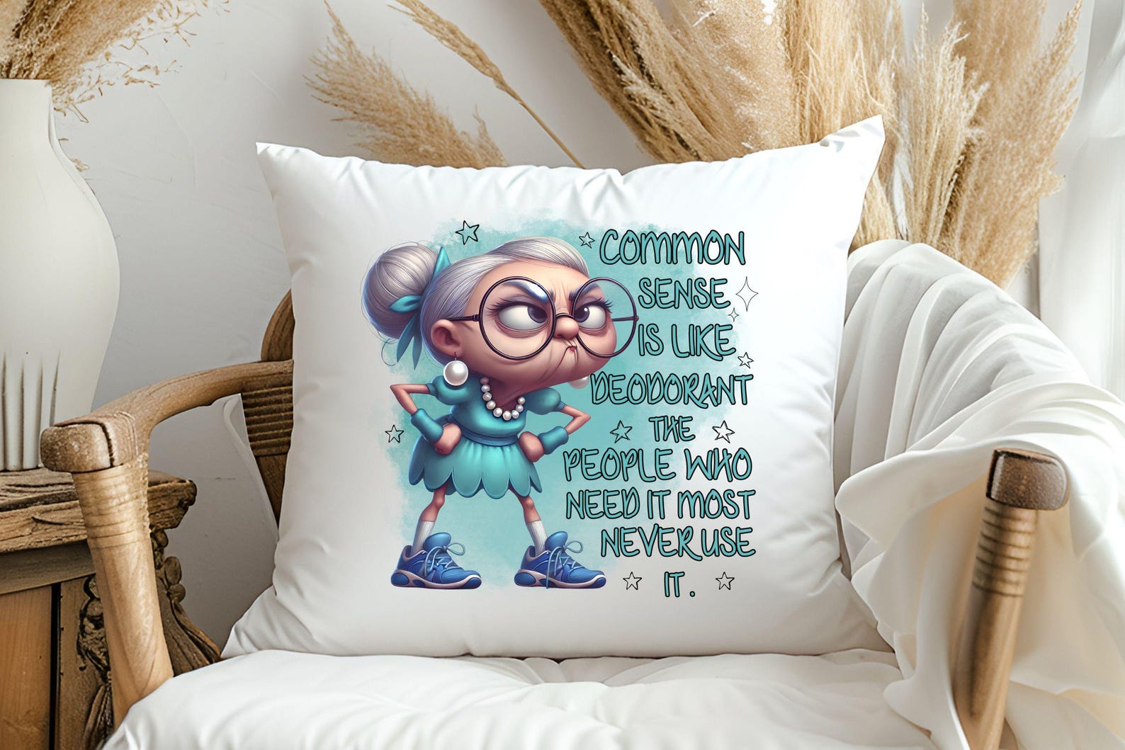Funny Old Lady Sarcastic Quote PNG: Deodorant Humor (digital Download ...
