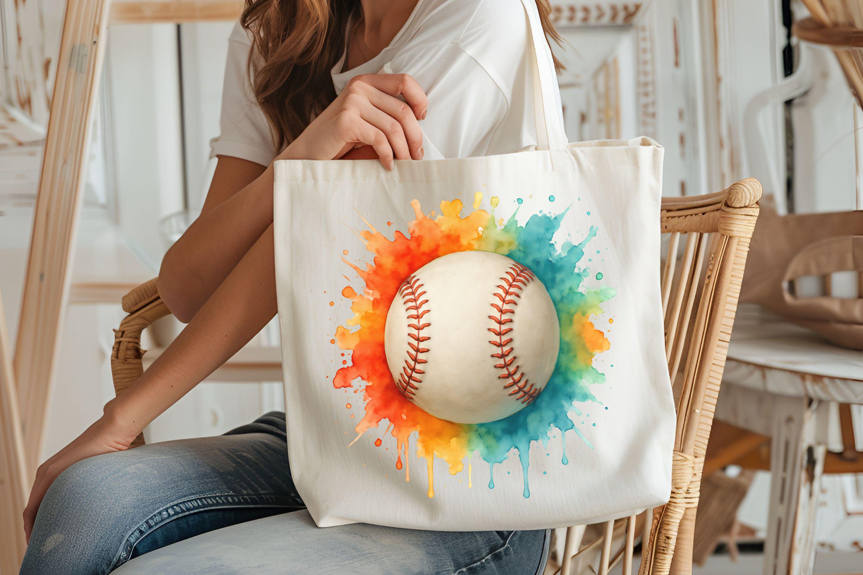 Watercolor Baseball Splash PNG: Customizable Sports Clipart (digital ...