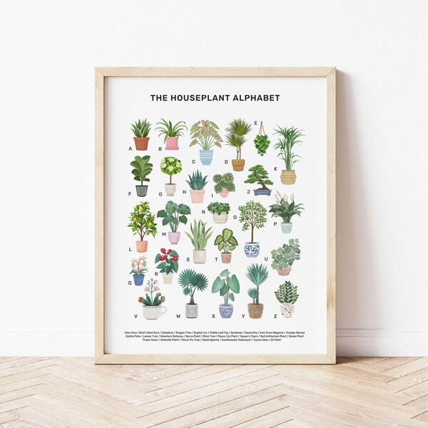 Houseplant Art - Etsy
