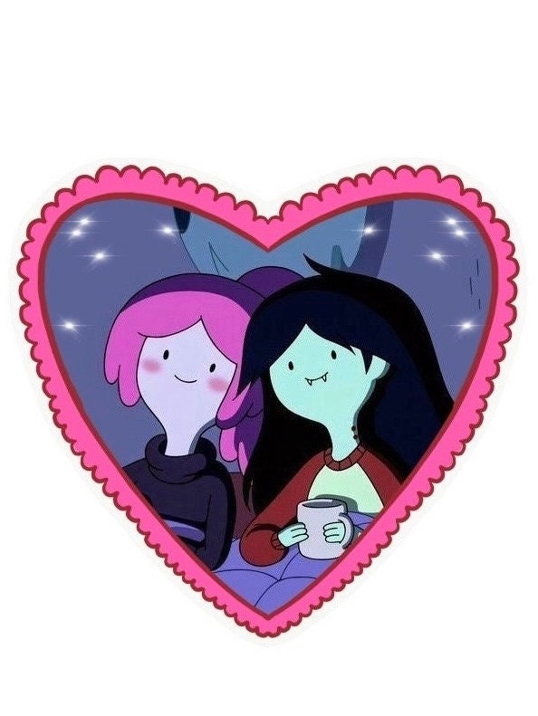 Princess Bubblegum and Marceline Sticker - Etsy