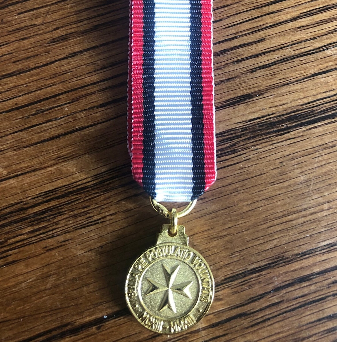 Order of Malta - 900th Anniversary Medal Miniature - Etsy
