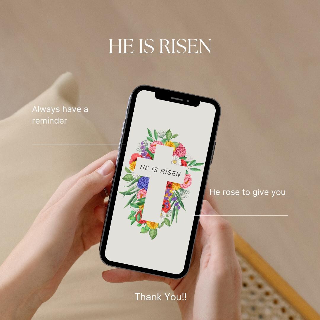 He is Risen Wallpaper - Etsy