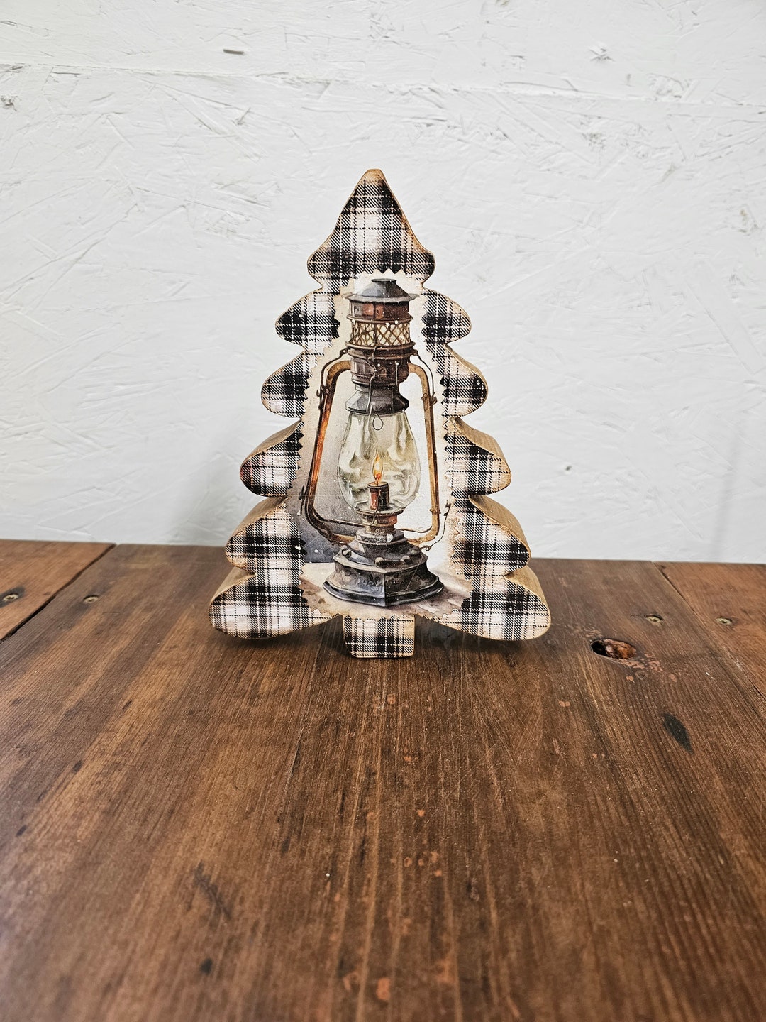 Wooden Tree - Chunky - Rustic - Shabby Chic - Winter - Antiqued ...