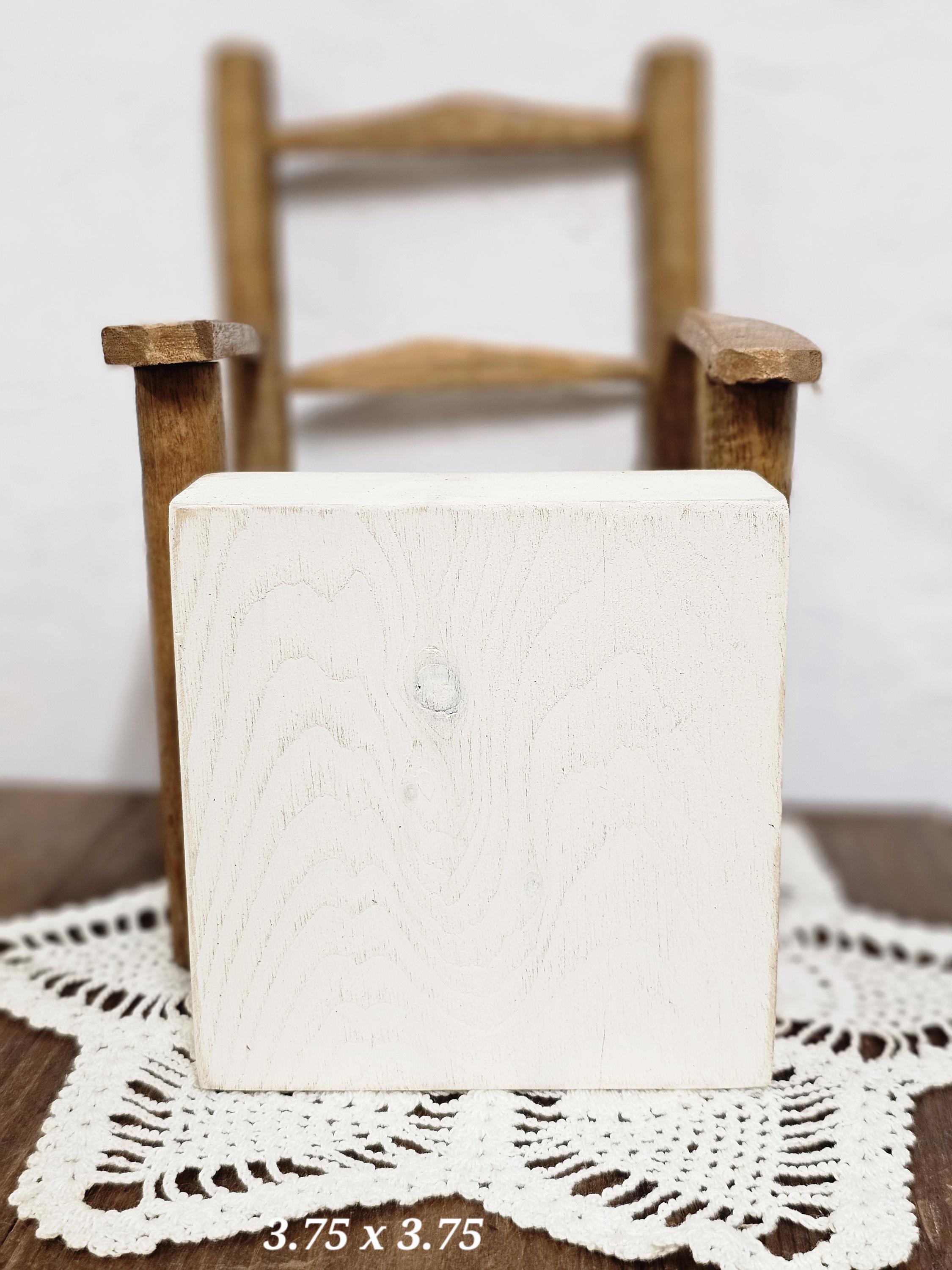 Medium Wooden Block - Shamrock - Shabby Chic -painted - 3.75 X 3.75 ...