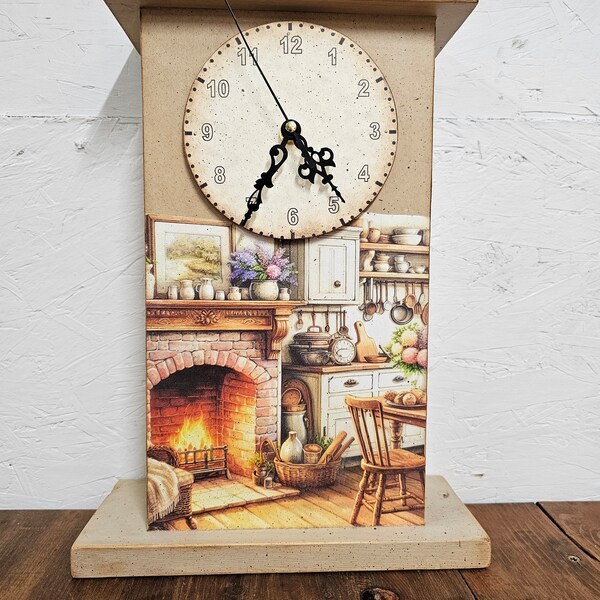 Decoupage Clock - Etsy