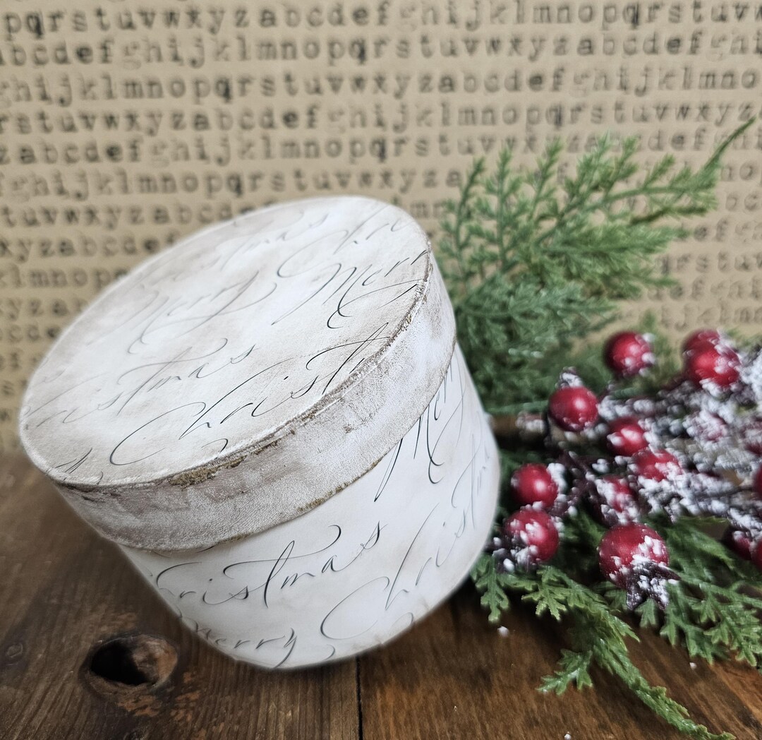 Paper Trinket Box - 4" X 2.75" Tall - Chunky - Rustic - Shabby Chic ...