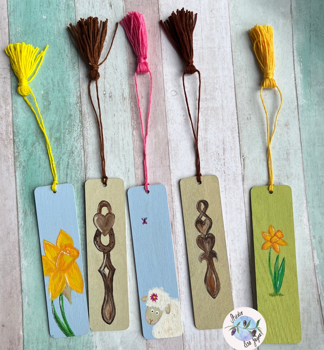 Welsh Themed Hand Painted Bookmarks - Etsy