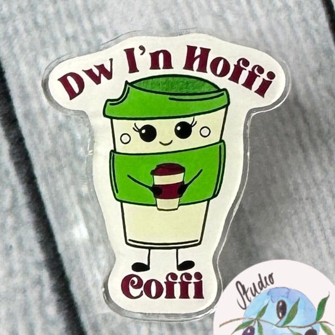 Welsh Dw I’n Hoffi Coffi Acrylic Pin Badge - Coffee I Like Coffee - Etsy