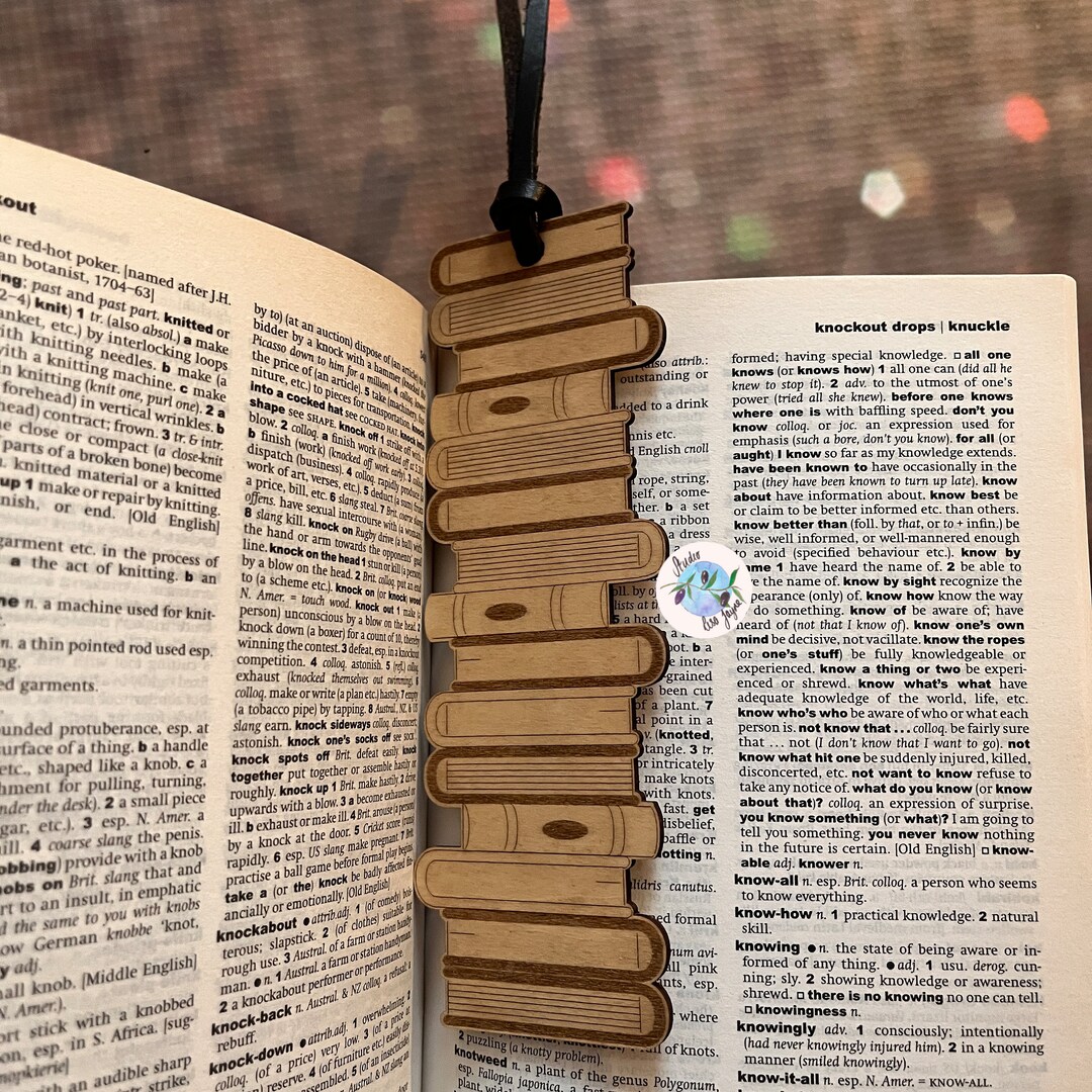 Book Stack Bookmark - Etsy UK