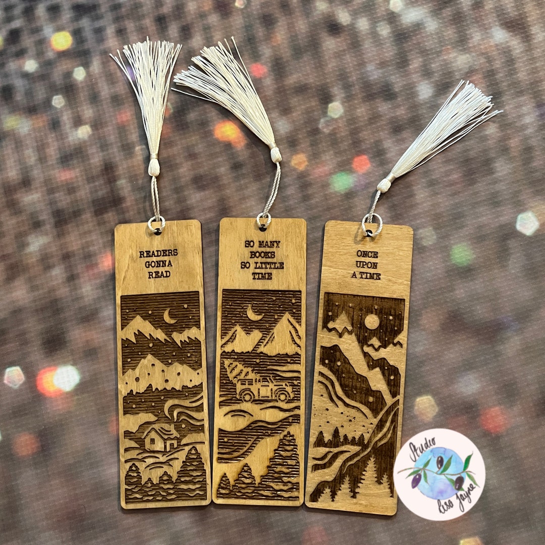 Winter Scene Bookmarks With Message - Etsy UK