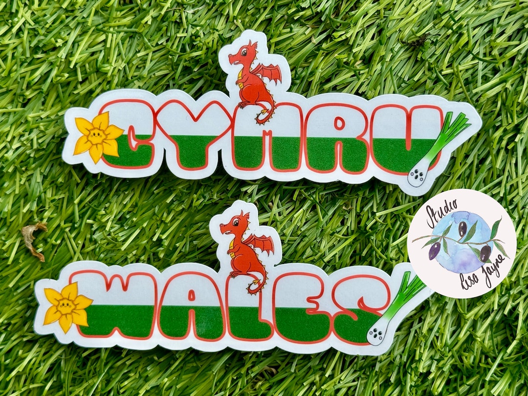 Cymru Wales Waterproof Vinyl Sticker - Etsy