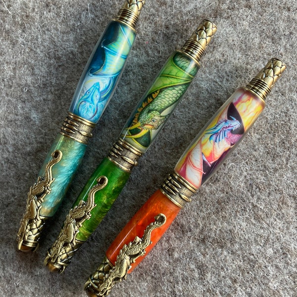Dragon Fountain Pen - Etsy