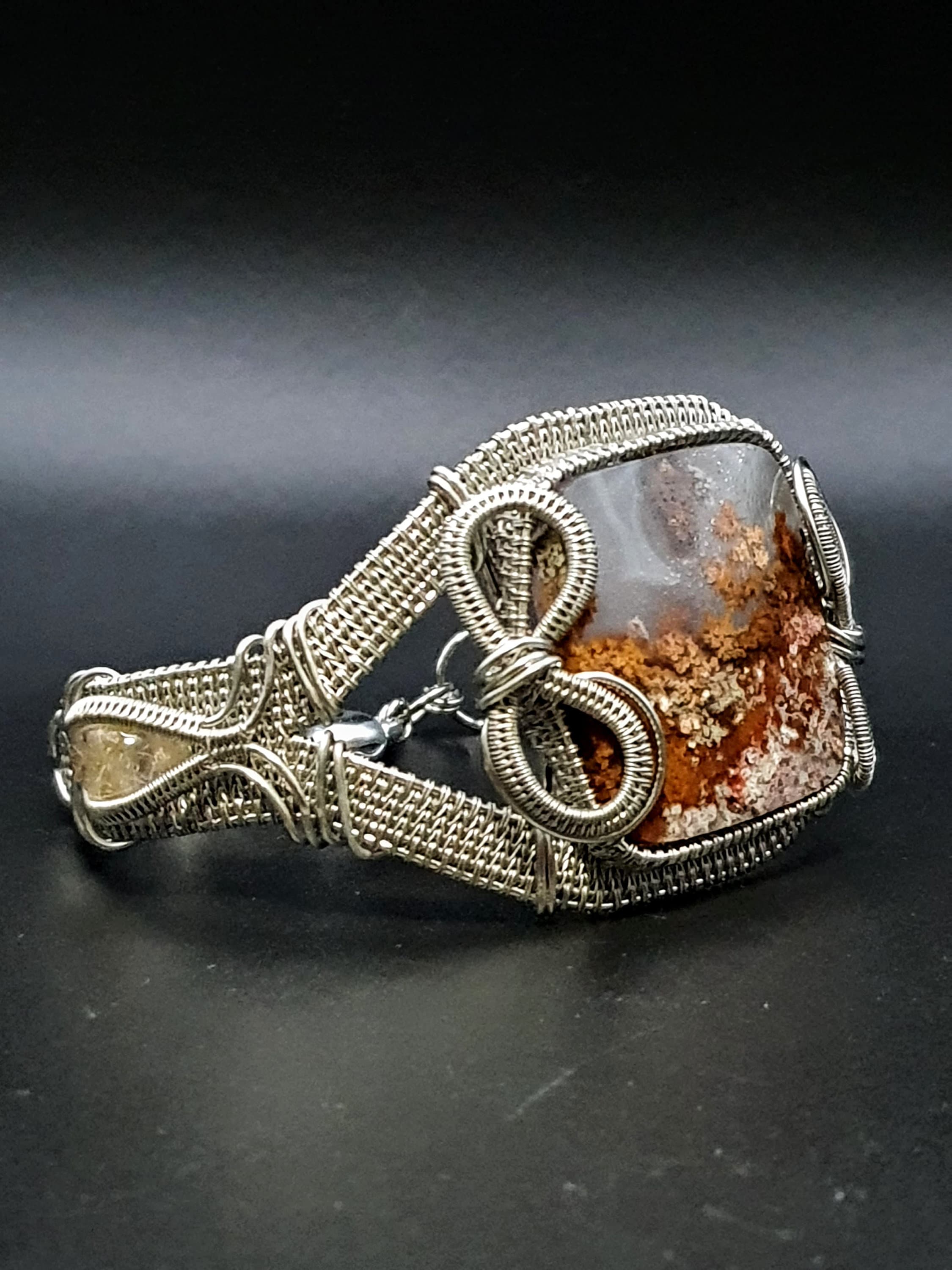 Tutorial Wire Weave Bracelet Detailed Tutorial Wire Art Making Bracelet ...