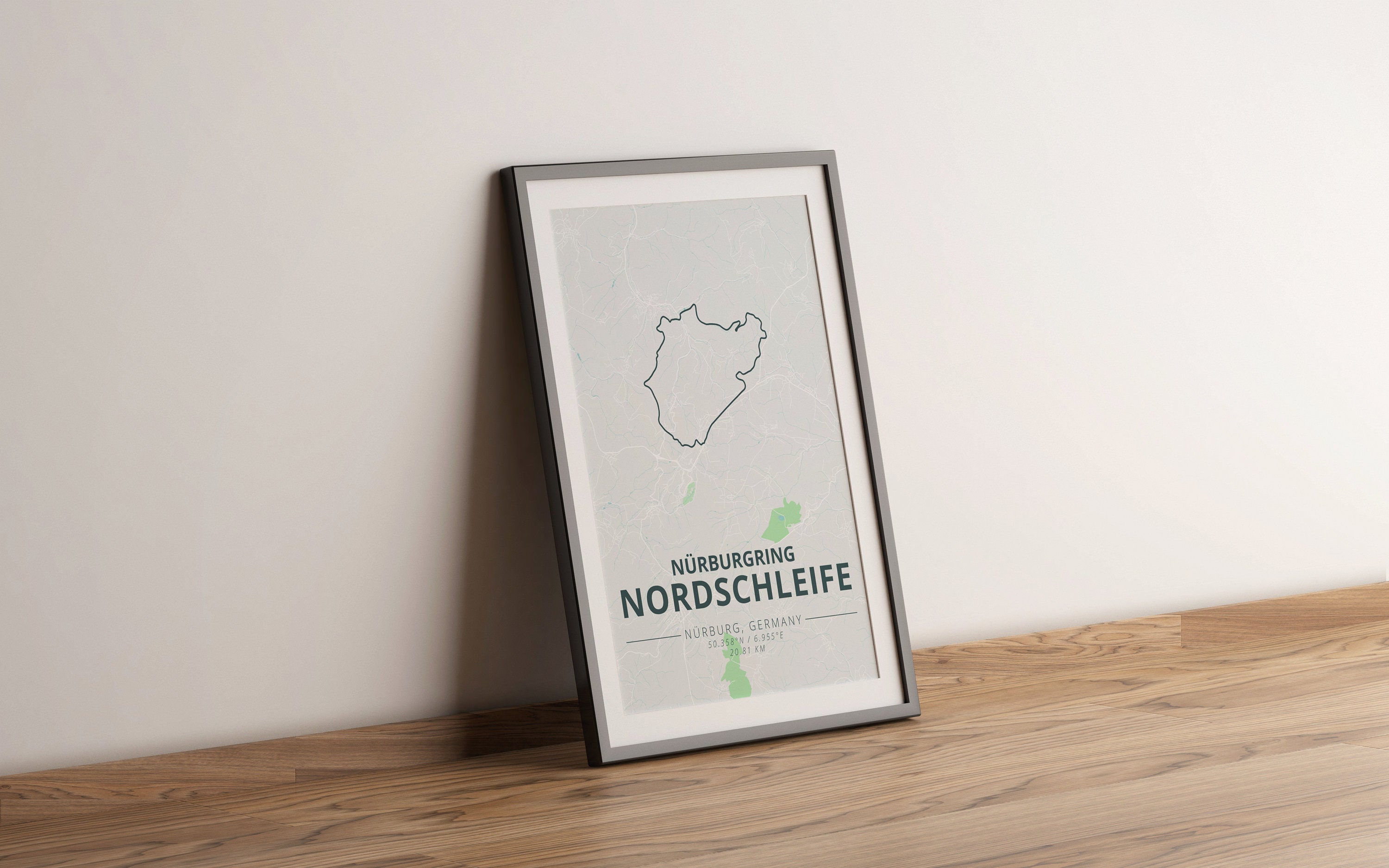 Nürburgring Nordschleife Race Track Map Poster Print - Etsy