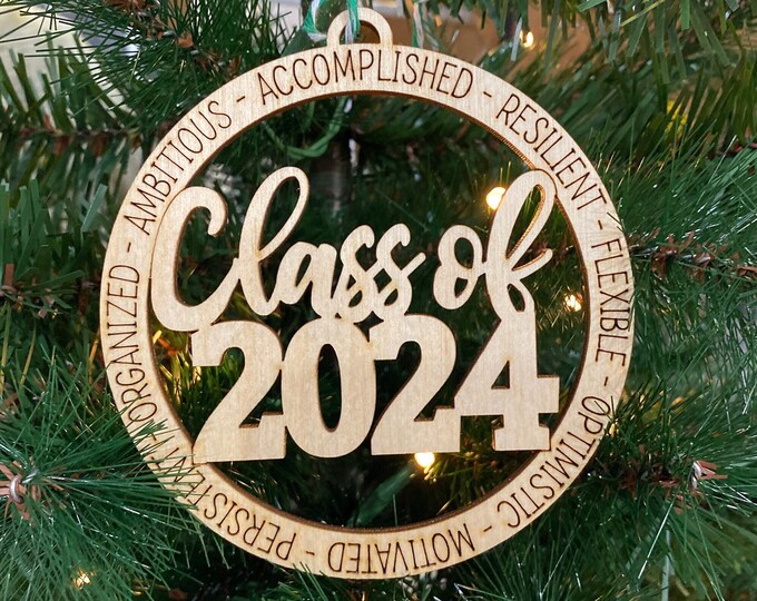 Class of 2024 Ornament, Graduation Ornament, Class of 2024, Graduation ...