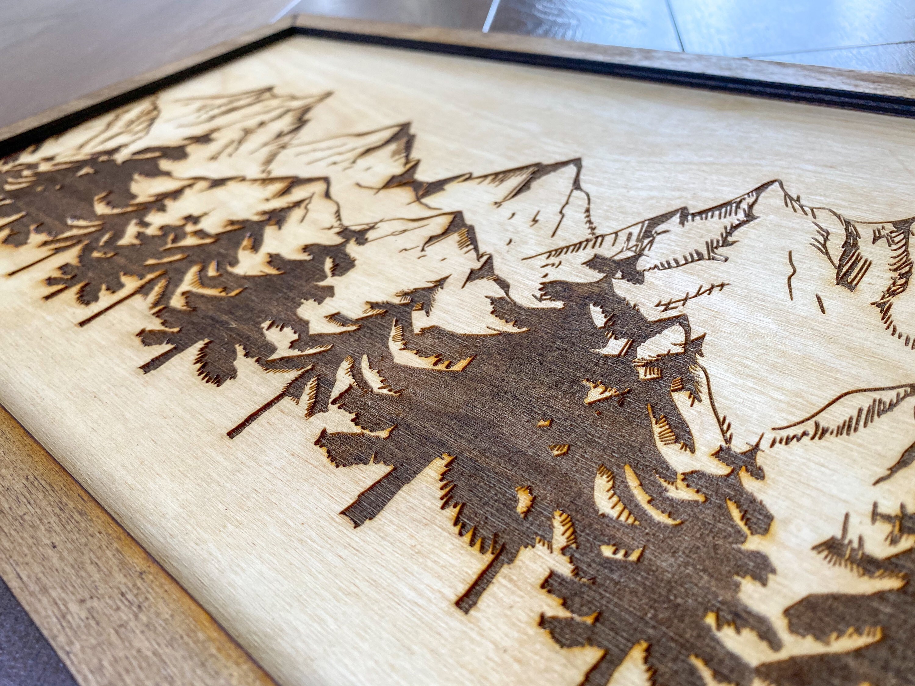 Wood Mountain Scene, Mountain Scape, Wooden Forest, Wood Forest Scene ...