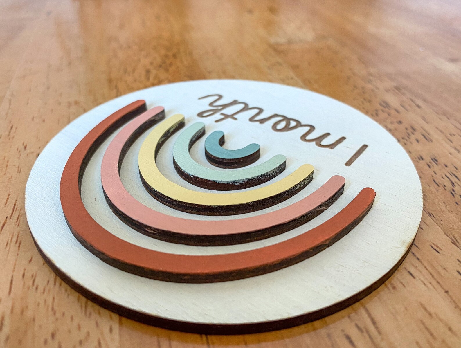 Boho Rainbow Baby Monthly Milestone Markers, Boho Baby Photo Prop, Baby ...