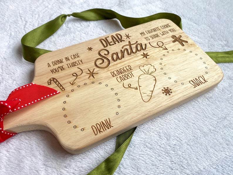 Santa Tray, Santa Snack Tray, Santa Treat Tray, Christmas Tray ...