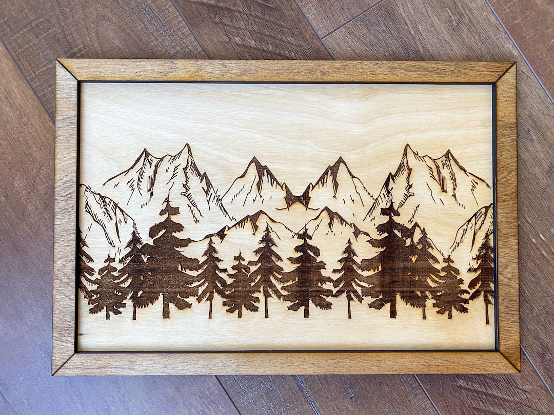 Wood Mountain Scene, Mountain Scape, Wooden Forest, Wood Forest Scene ...