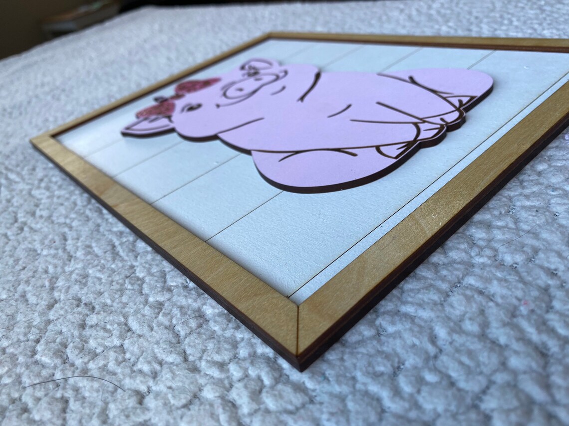 Pig Shiplap Nursery Sign, Wood Pig Sign, Wood Nursery Sign, Shiplap ...