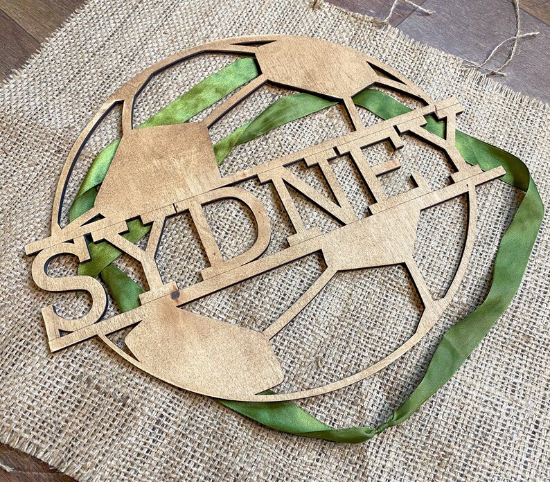 Soccer Name Sign Wood Soccer Sign Soccer Gift Soccer Wall - Etsy