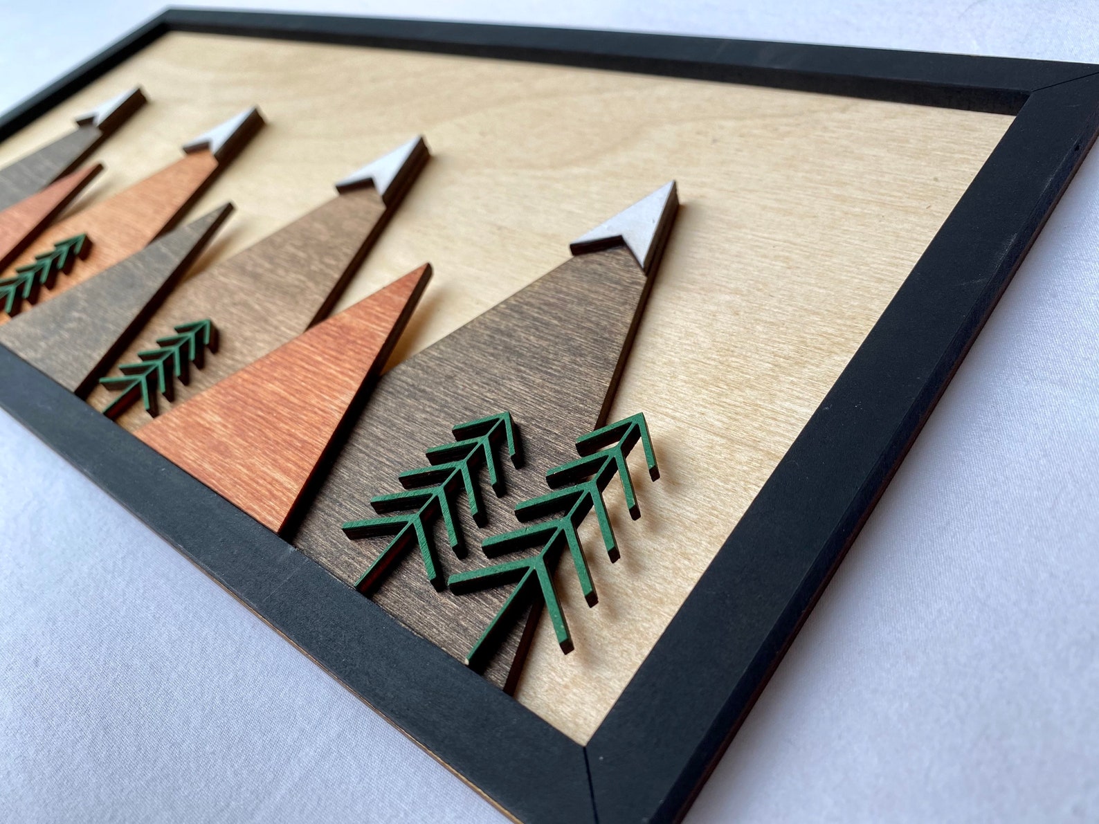 Wood Mountain Scene, Mountain Scape, Wooden Forest, Mountains With Snow ...