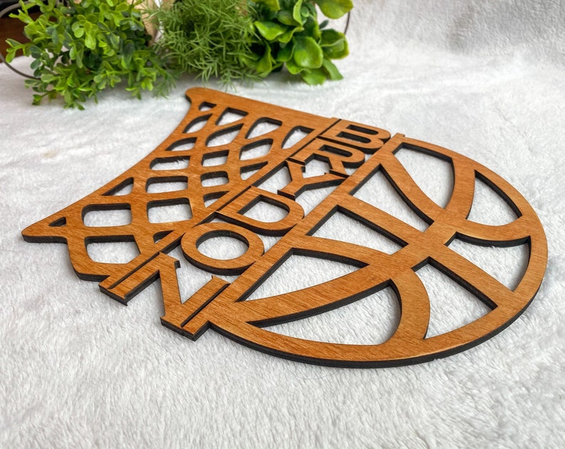 Basketball Name Sign, Wood Basketball Sign, Basketball Gift, Basketball ...