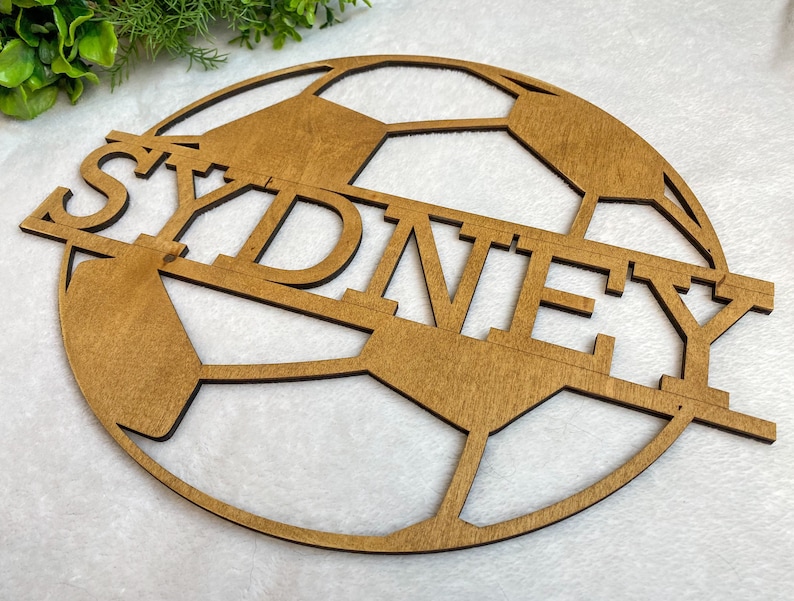 Soccer Name Sign Wood Soccer Sign Soccer Gift Soccer Wall - Etsy