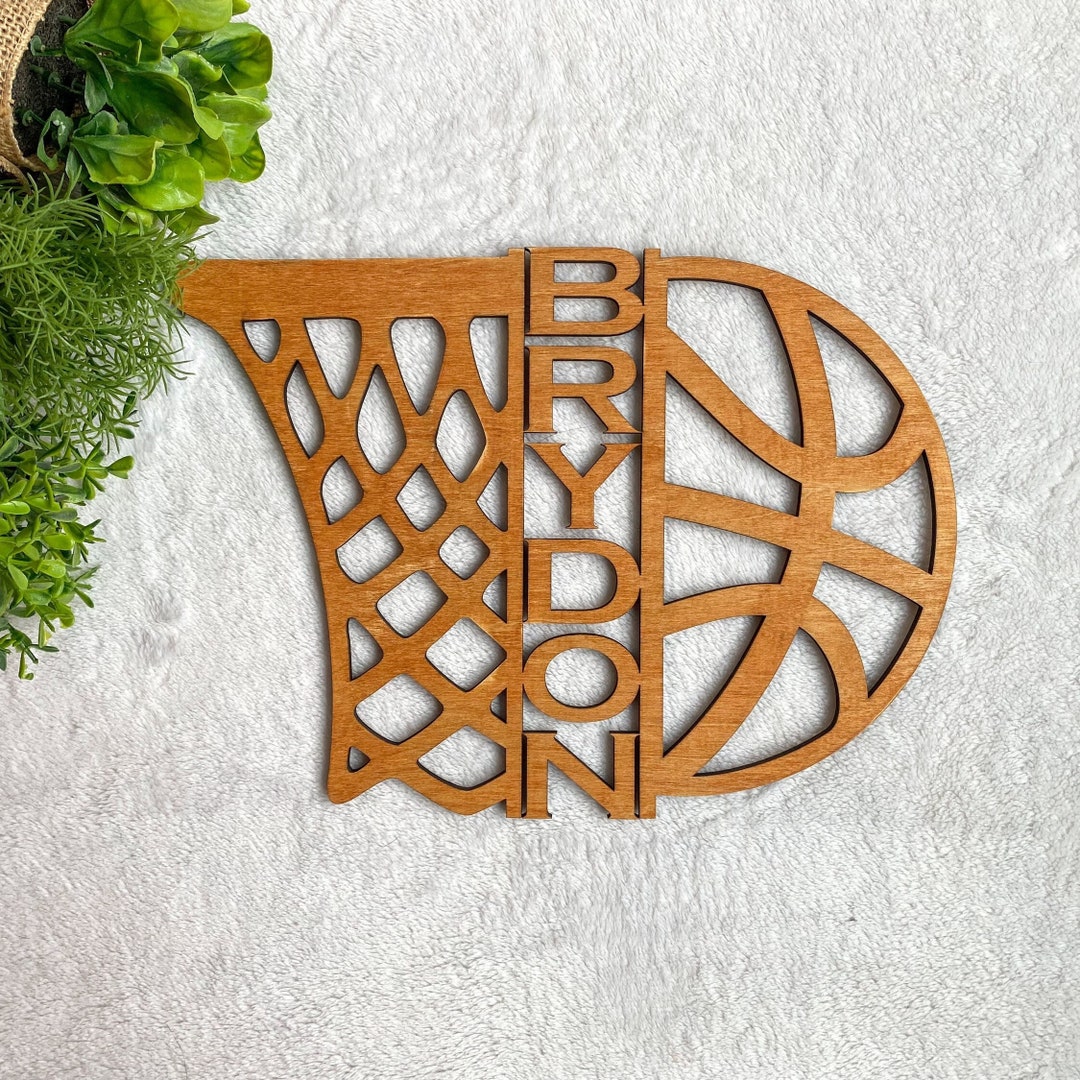 Basketball Name Sign, Wood Basketball Sign, Basketball Gift, Basketball ...