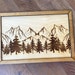 Wood Mountain Scene Mountain Scape Wooden Forest Wood - Etsy