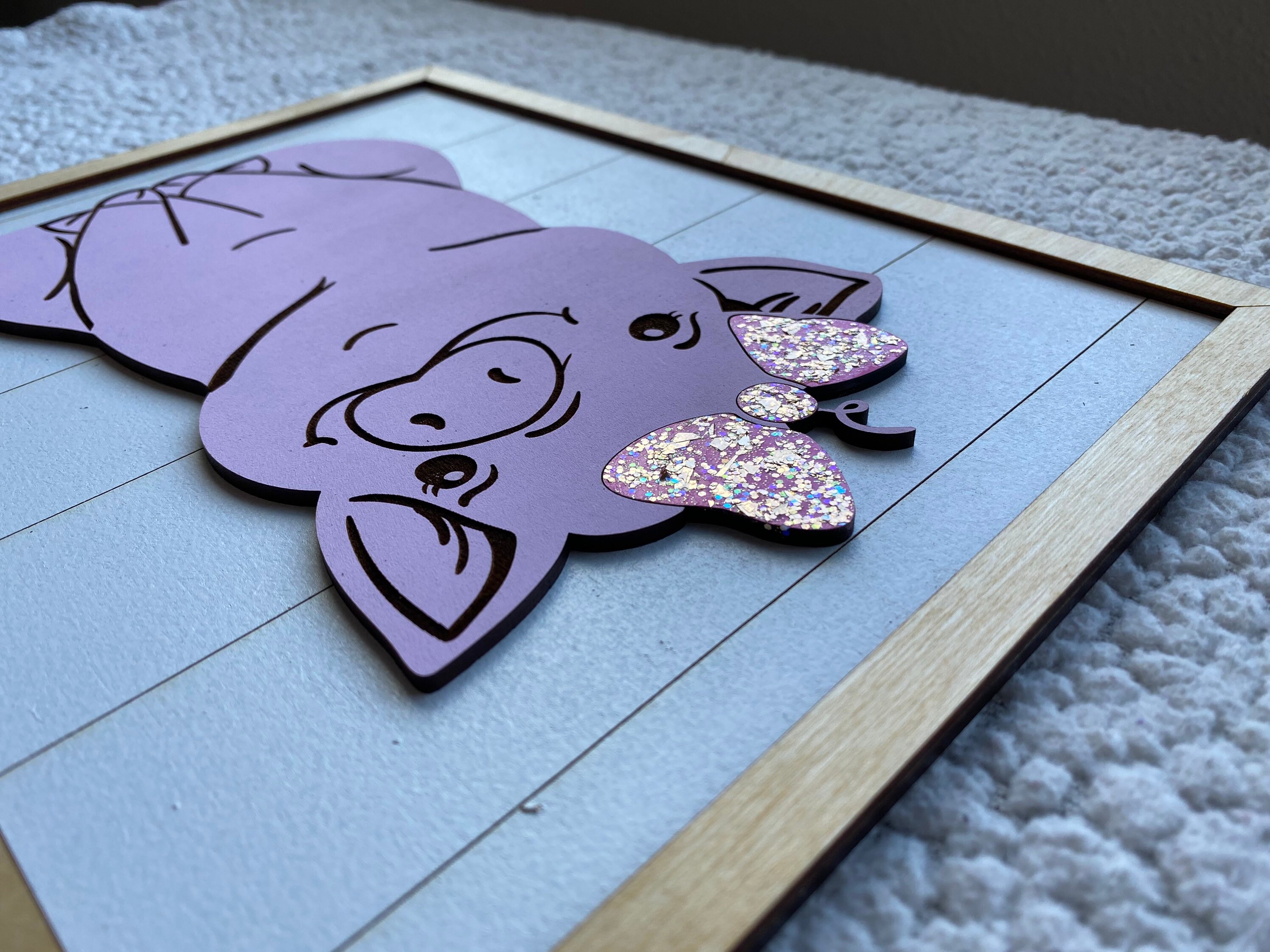 Pig Shiplap Nursery Sign, Wood Pig Sign, Wood Nursery Sign, Shiplap ...