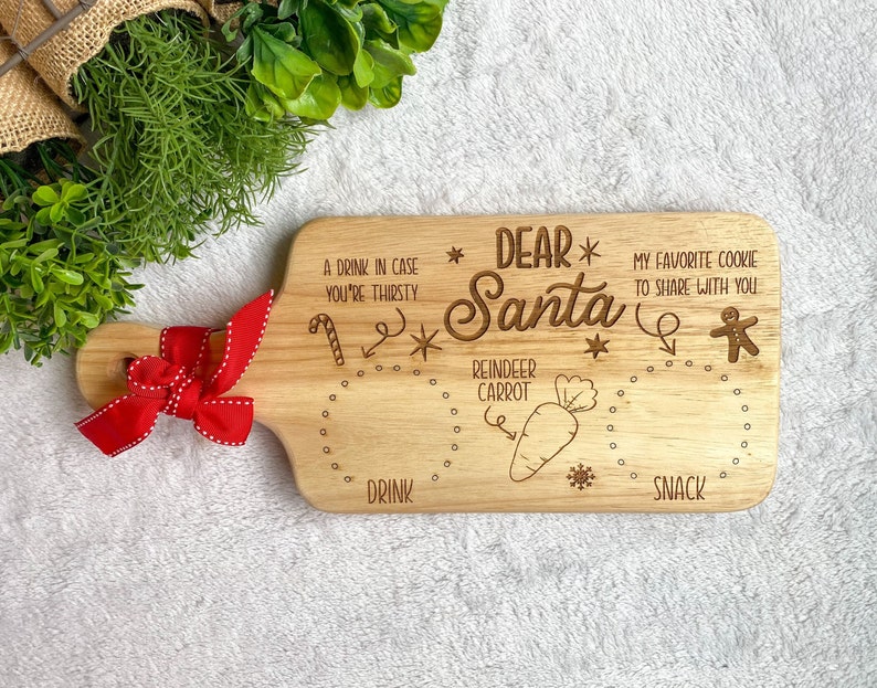 Santa Tray, Santa Snack Tray, Santa Treat Tray, Christmas Tray ...