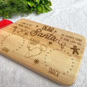 Santa Tray, Santa Snack Tray, Santa Treat Tray, Christmas Tray ...