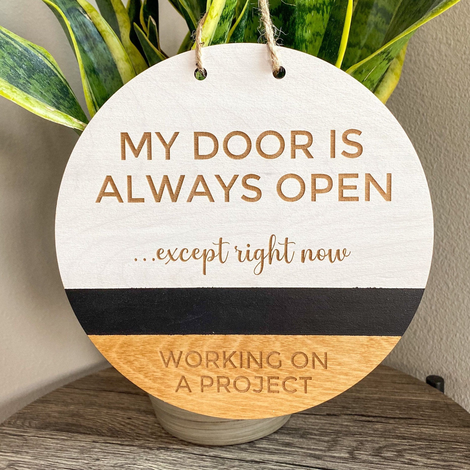 Office Door Hanger Office Door Sign Meeting in Session - Etsy