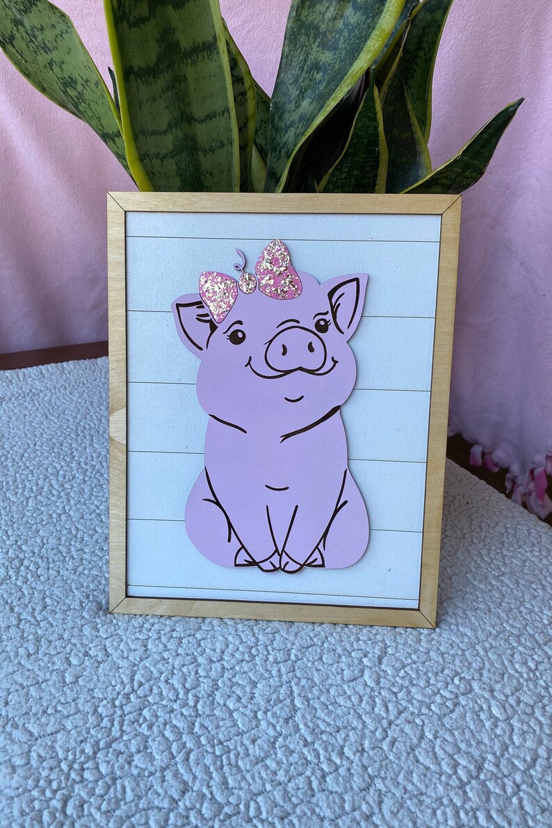 Pig Shiplap Nursery Sign, Wood Pig Sign, Wood Nursery Sign, Shiplap ...