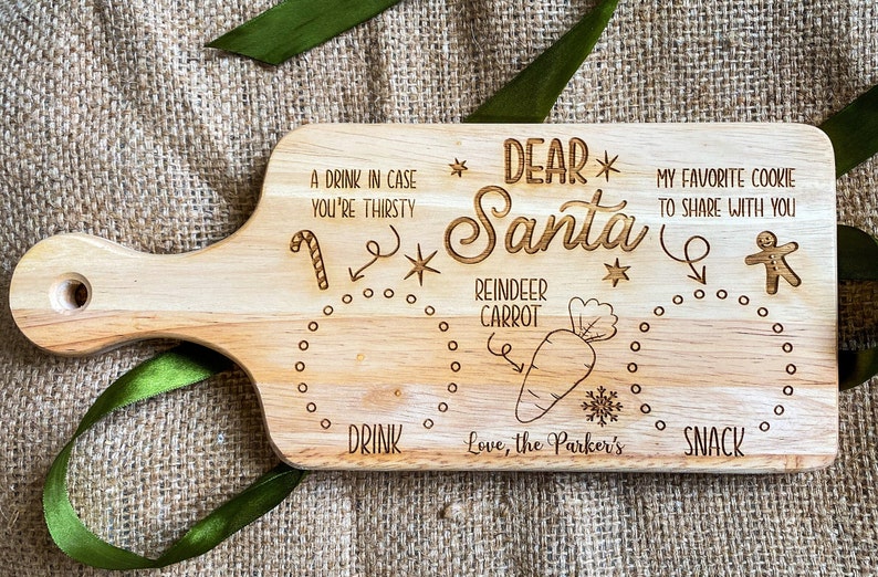 Santa Tray, Santa Snack Tray, Santa Treat Tray, Christmas Tray ...