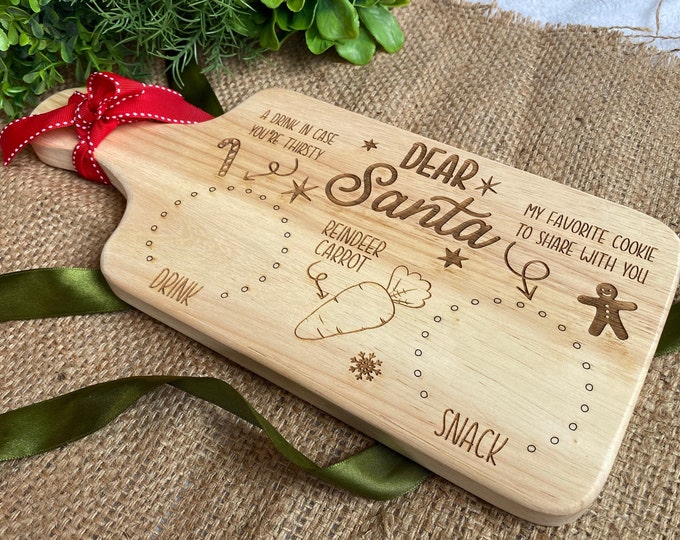Santa Tray, Santa Snack Tray, Santa Treat Tray, Christmas Tray ...