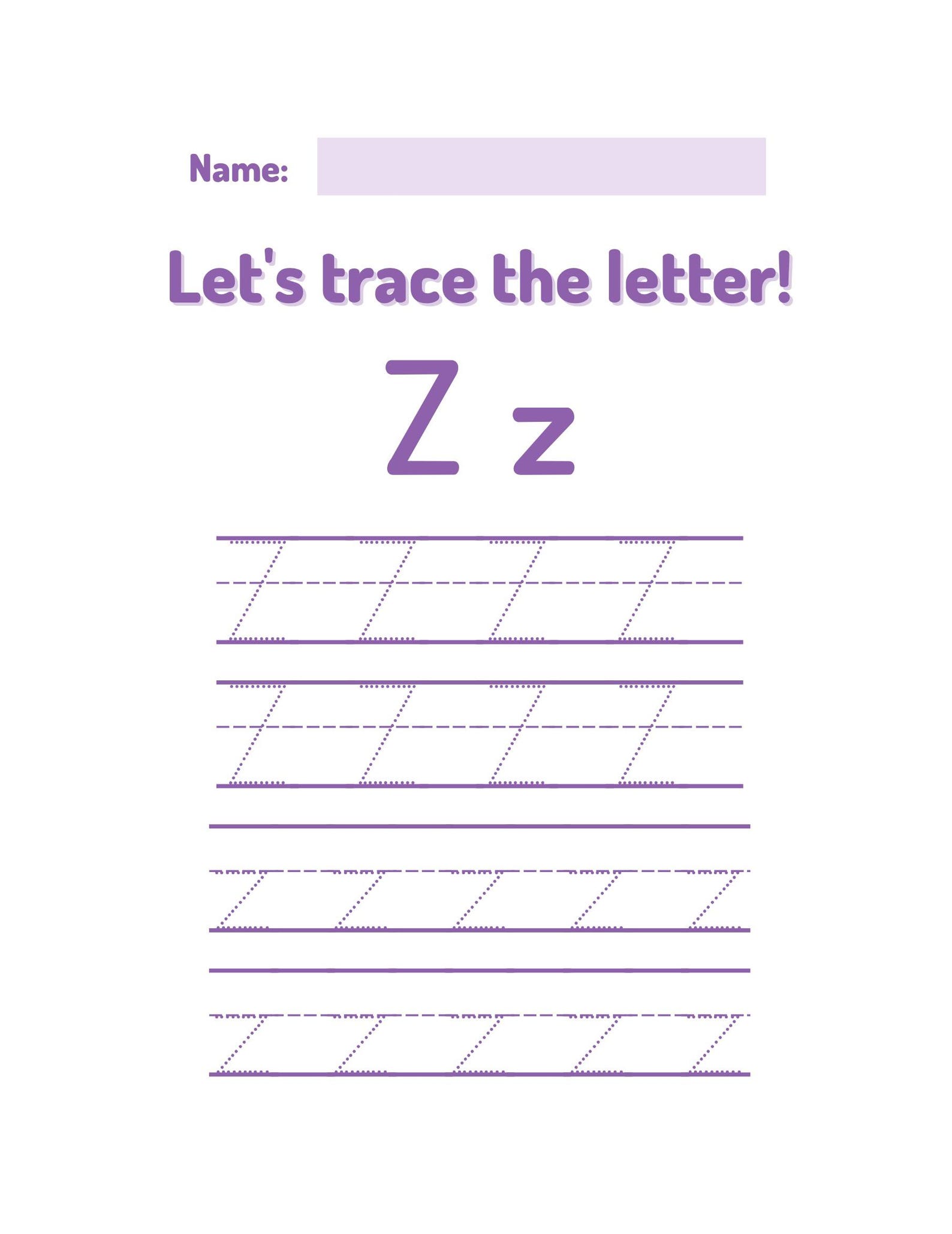 Alphabet Uppercase & Lowercase Letters Tracing Worksheets for Kids ...
