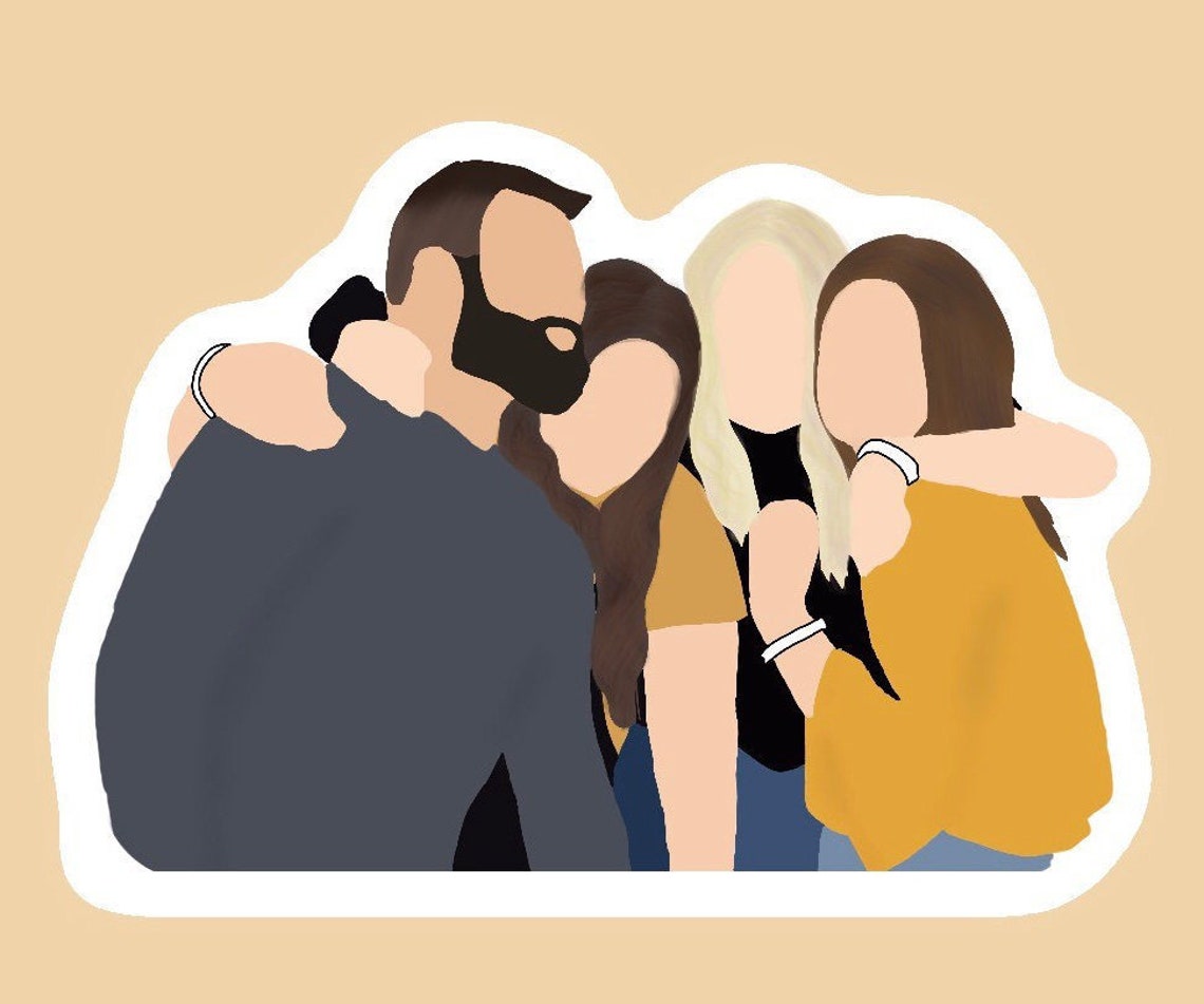 Custom Portrait Stickers - Etsy