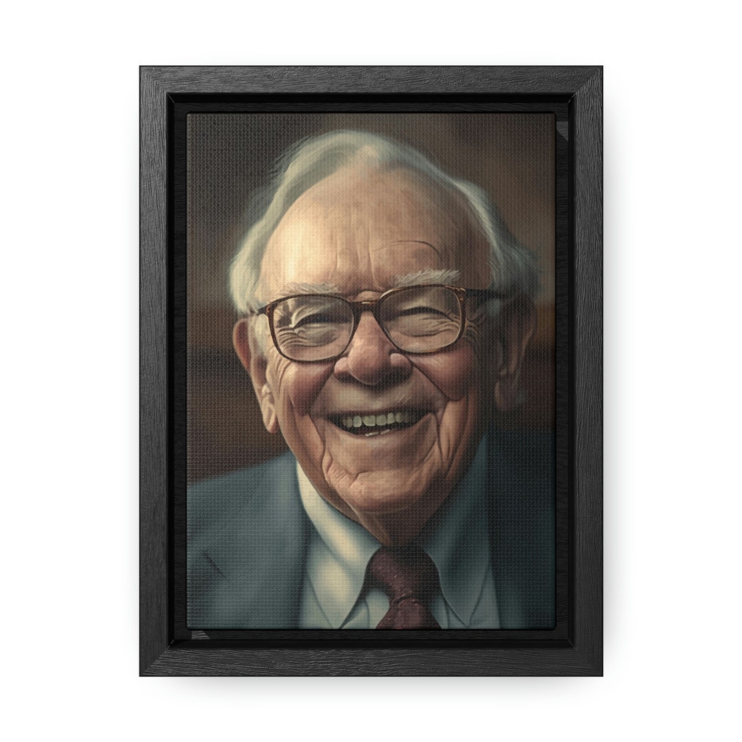 Smiling Warren Buffett Premium Wall Art Entrepreneur Poster - Etsy