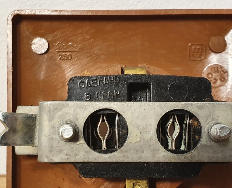Soviet Electric Wall Socket, Set of 3. Vintage Industrial Lighting ...